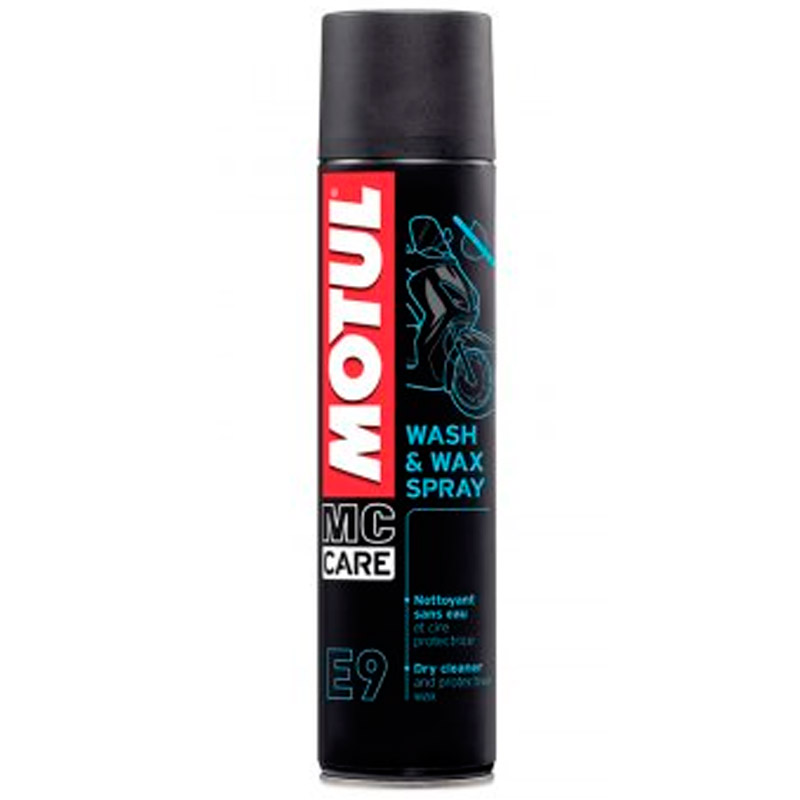 Motul limpiador en seco y cera E9 Spray 400 ml | Nilmoto