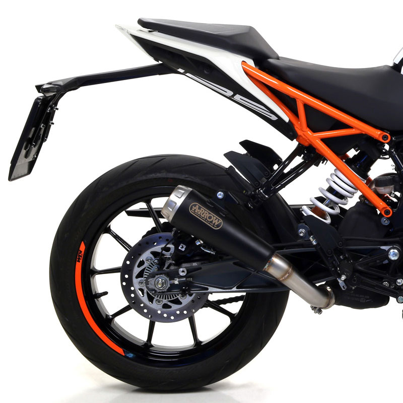 Escape acero negro Arrow KTM Duke 125-390 17- | Nilmoto
