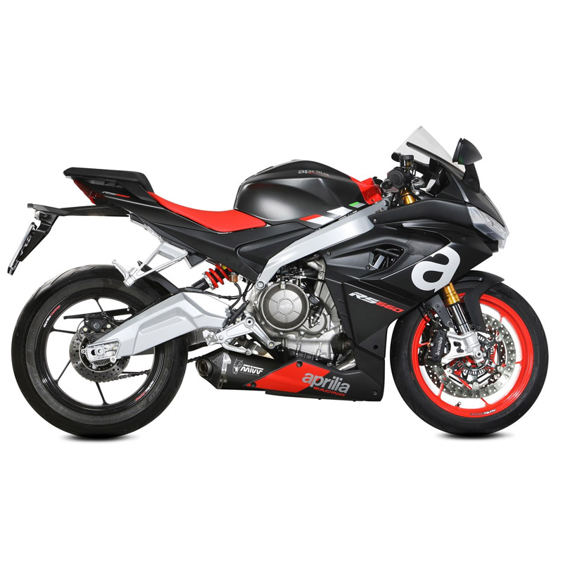 Escape Delta race Aprilia RS660 20+ negro | Nilmoto