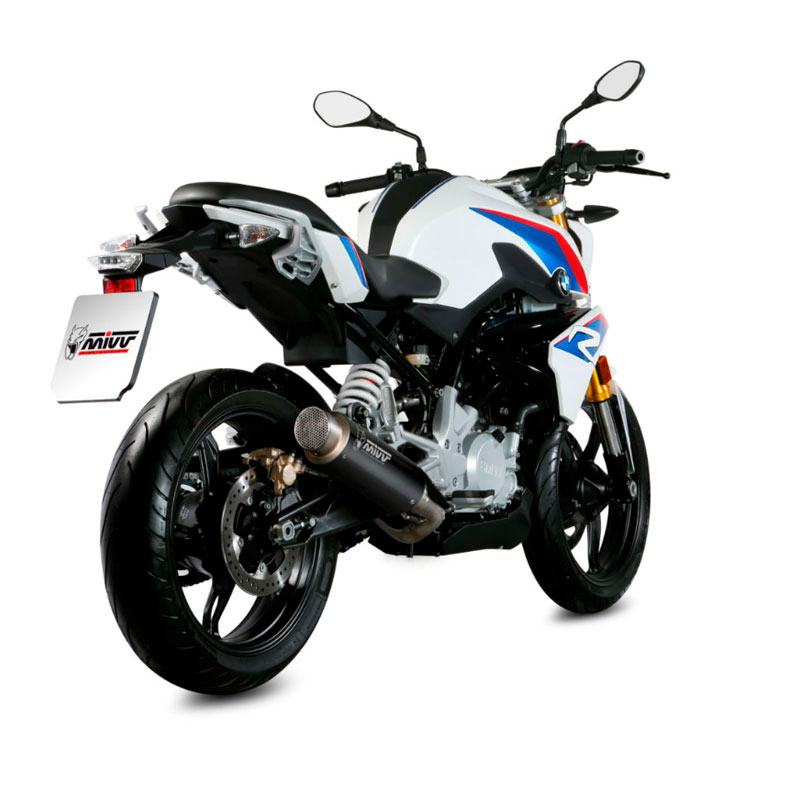 Escape Mivv GP PRO en acero negro BMW G310R 18- | Nilmoto