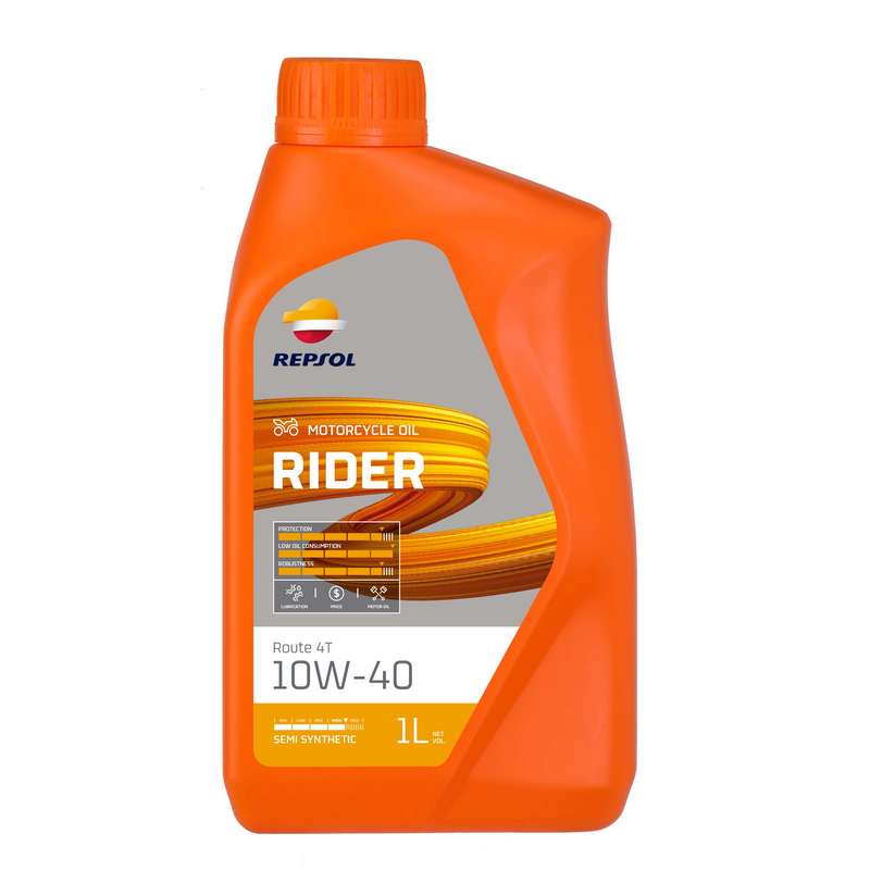 aceite repsol 1l rider route 4t 10w-40 | Nilmoto