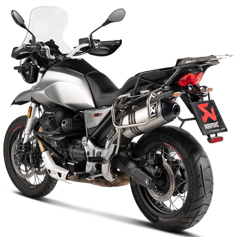 Escape Slip-on Akrapovic MOTO GUZZI V85TT 2018-2020 | Nilmoto
