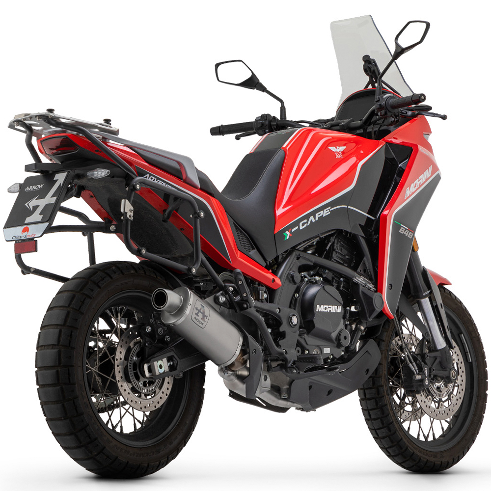 escape indy race aluminio negro moto morini x cape 650 22- | Nilmoto