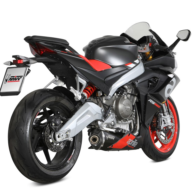 Escape Delta race Aprilia RS660 20+ negro | Nilmoto