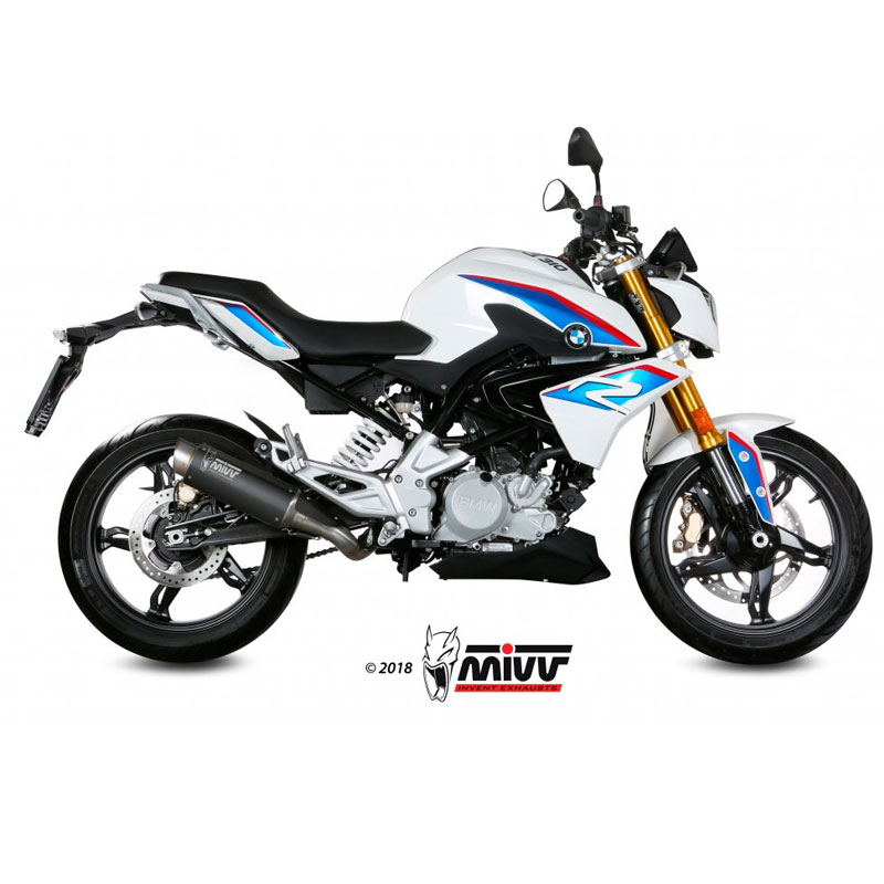 Escape Mivv GP PRO en acero negro BMW G310R 18- | Nilmoto