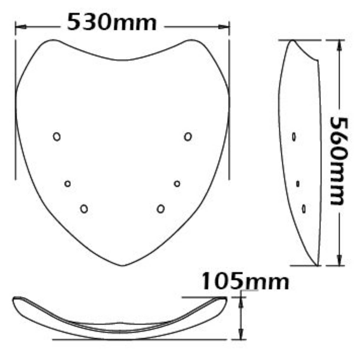 Parabrisas tamaño medio BMW R1200RT 2010-2014 | Nilmoto